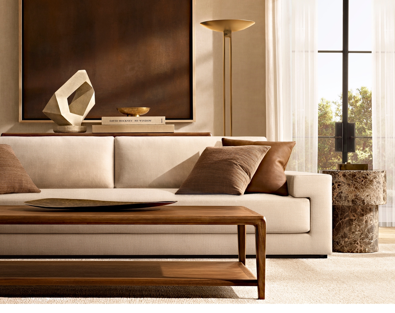 Restoration Hardware: The Gael Collection American Walnut. Designed by Julie Lawrence. | Milled