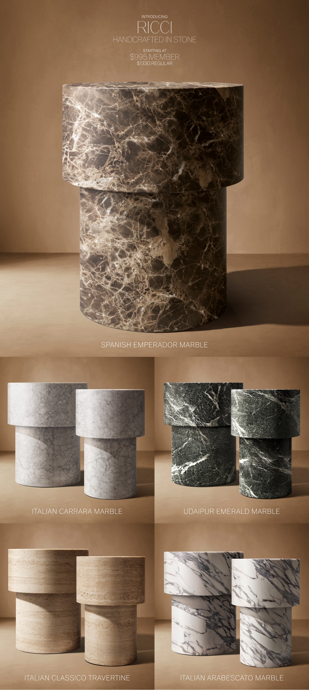 Restoration Hardware: The Gael Collection American Walnut. Designed by Julie Lawrence. | Milled