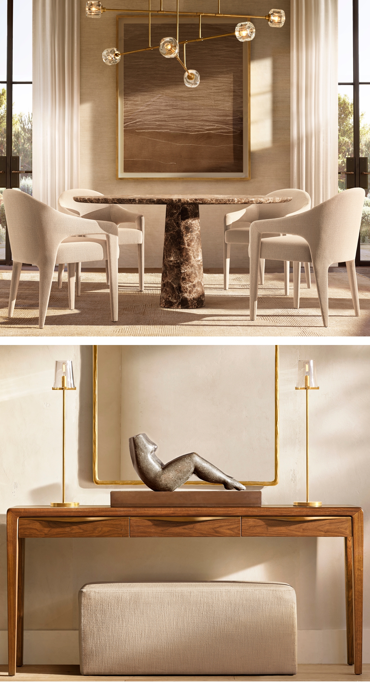 Restoration Hardware: The Gael Collection American Walnut. Designed by Julie Lawrence. | Milled
