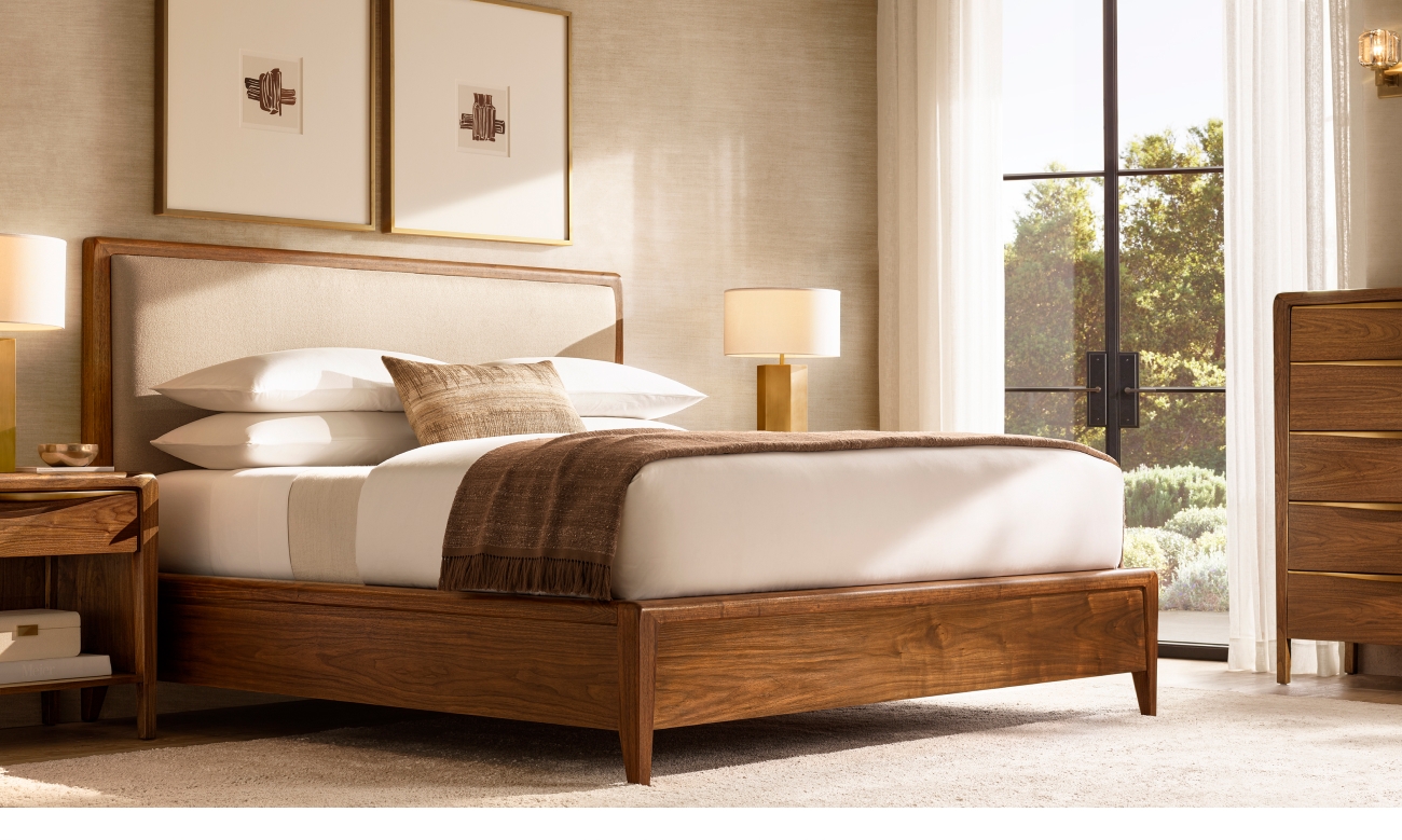 Restoration Hardware: The Gael Collection American Walnut. Designed by Julie Lawrence. | Milled