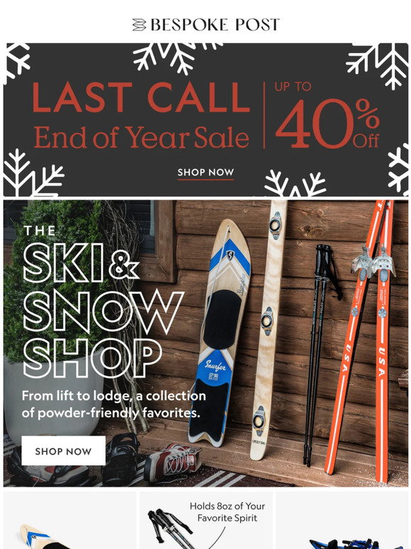 Bespoke Post: Functional Ski Poles That Double As a Flask | Milled