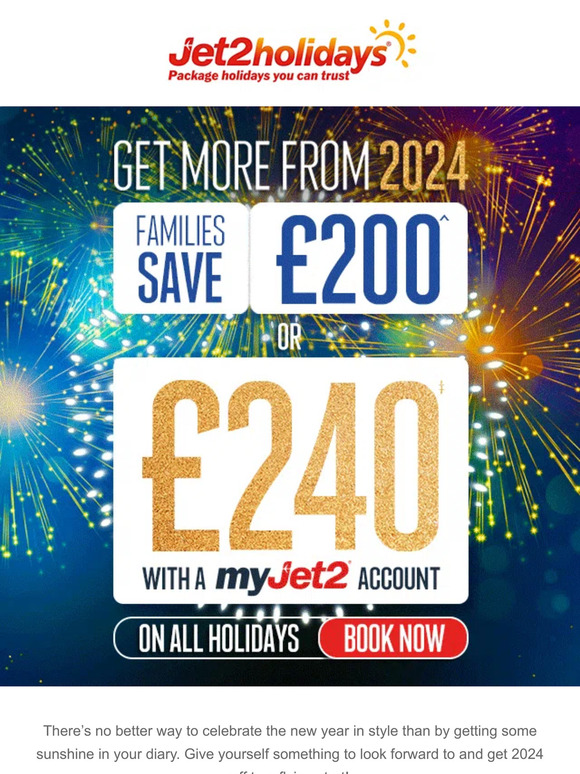 Jet2holidays: Get more from 2024 | Milled
