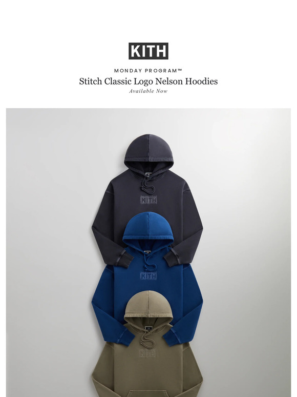 Kith: Monday Program™ | Stitch Classic Logo Nelson Hoodies | Milled