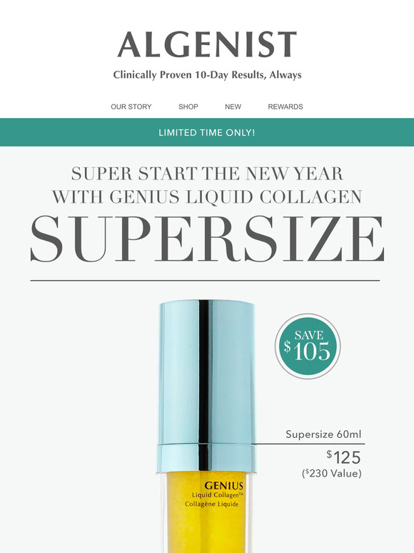 Algenist: Super Start the New Year with GENIUS Liquid Collagen ...