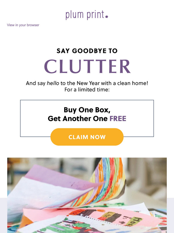 Plum Print: Kickoff 2024 with a Clutter Free Home! | Milled