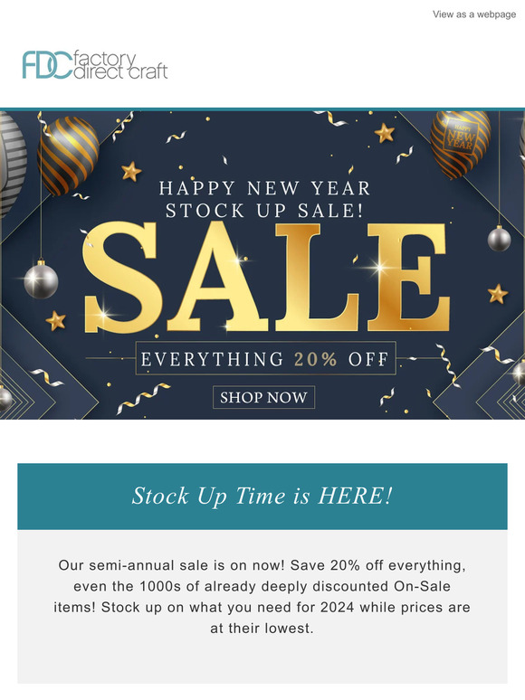 factorydirectcraft: 🎉HAPPY NEW YEAR! Celebrate 2024 with 20% OFF🎉 | Milled