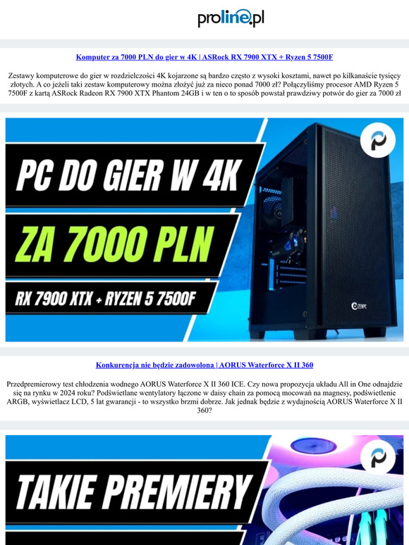 ProLine: PC do gier w 4K za 7000 zł - TEST | Milled
