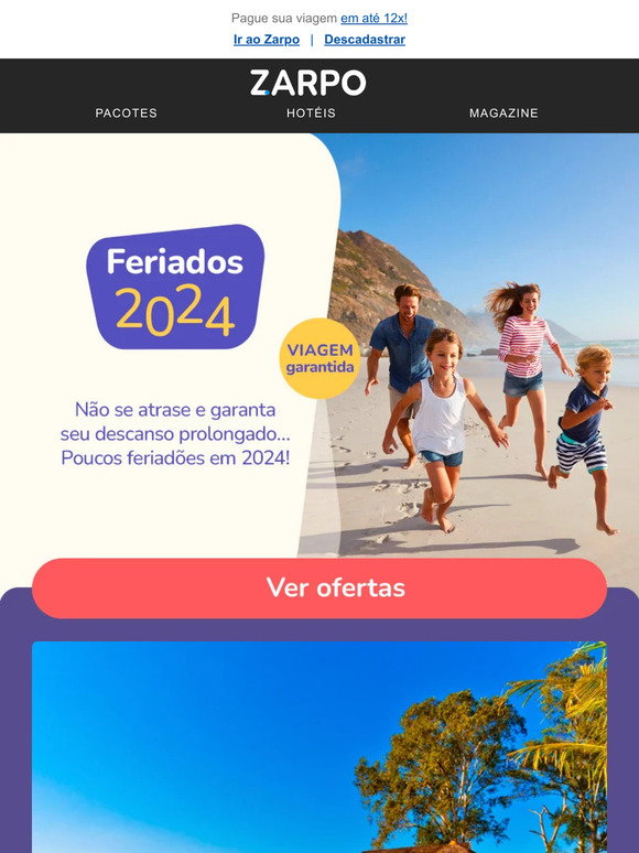 Zarpo: 2024 Chegou! E também os seus feriados! 📅 | Milled