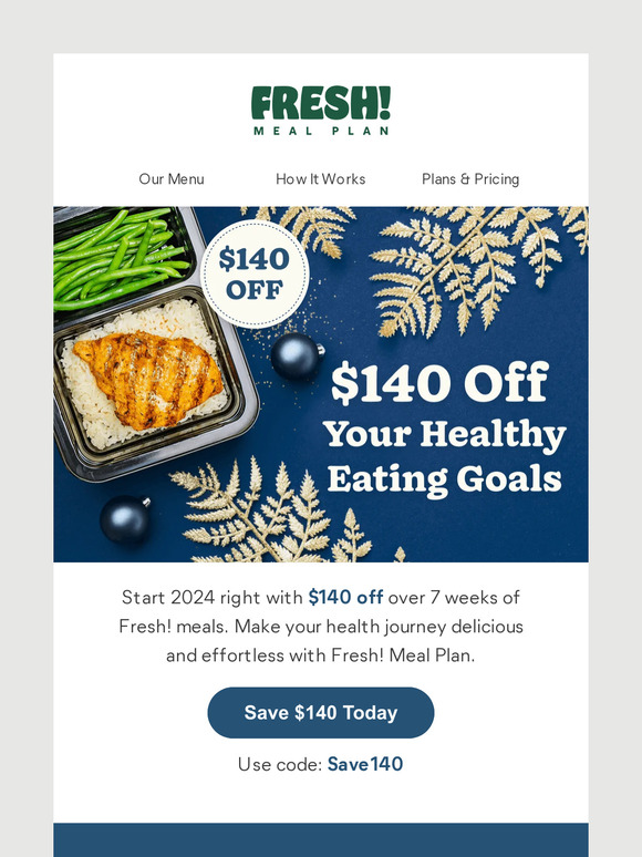 Fresh Meal Plan: [$140 off] Better eating for 2024 🍏 | Milled