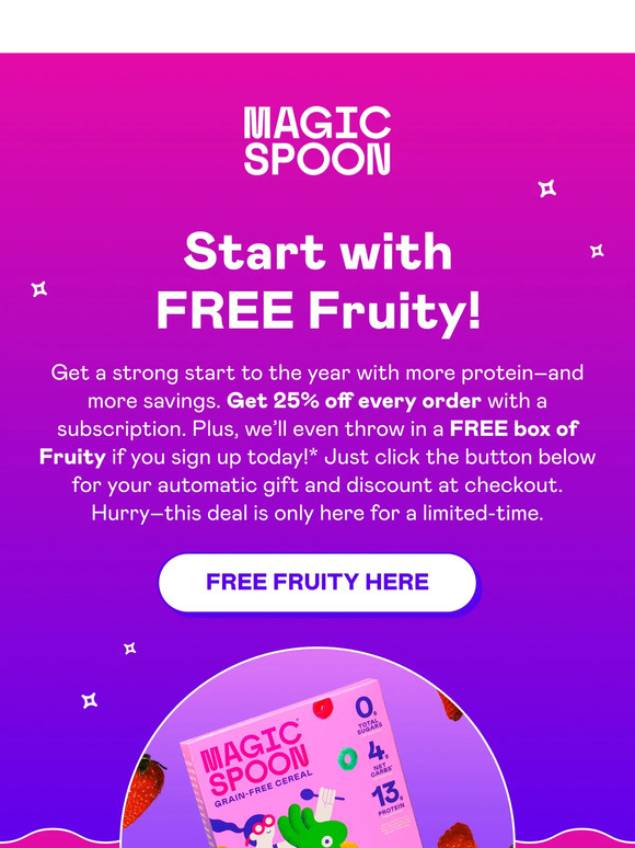Magic Spoon: Inside: FREE box of Fruity!🍒 | Milled