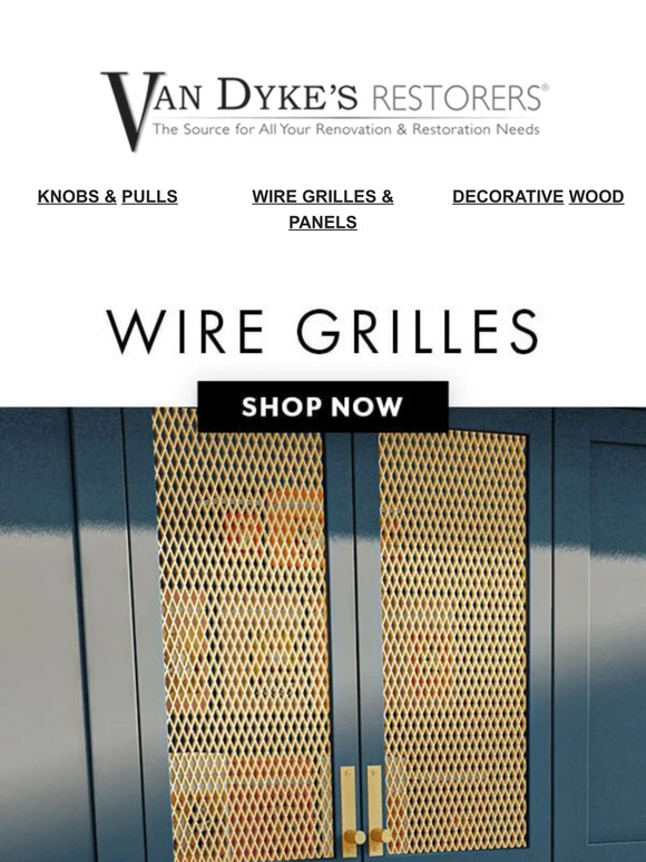 Van Dykes Restories: Wire Grille Panels: The One of the Trendiest ...