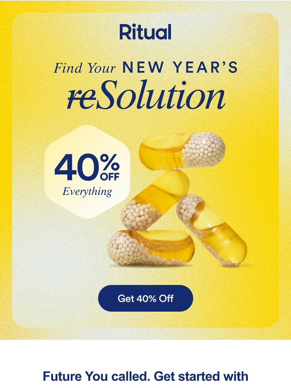 Ritual Email Newsletters: Shop Sales, Discounts, and Coupon Codes