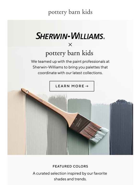 Pottery Barn Kids: Sherwin-Williams x Pottery Barn Kids | Milled