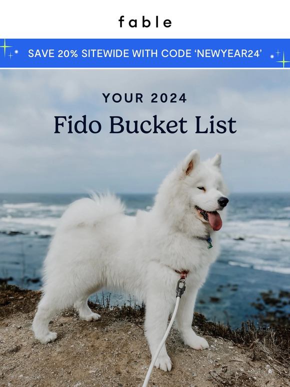 Fable Pets: Your dog's 2024 bucket list 📋 | Milled