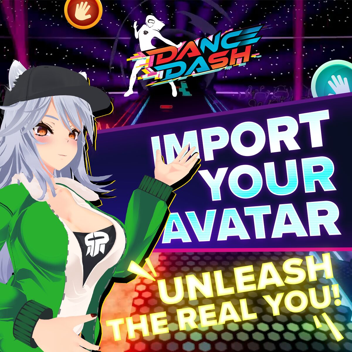 Rebuff Reality: 🚀Avatar Import now native in Dance Dash | Milled