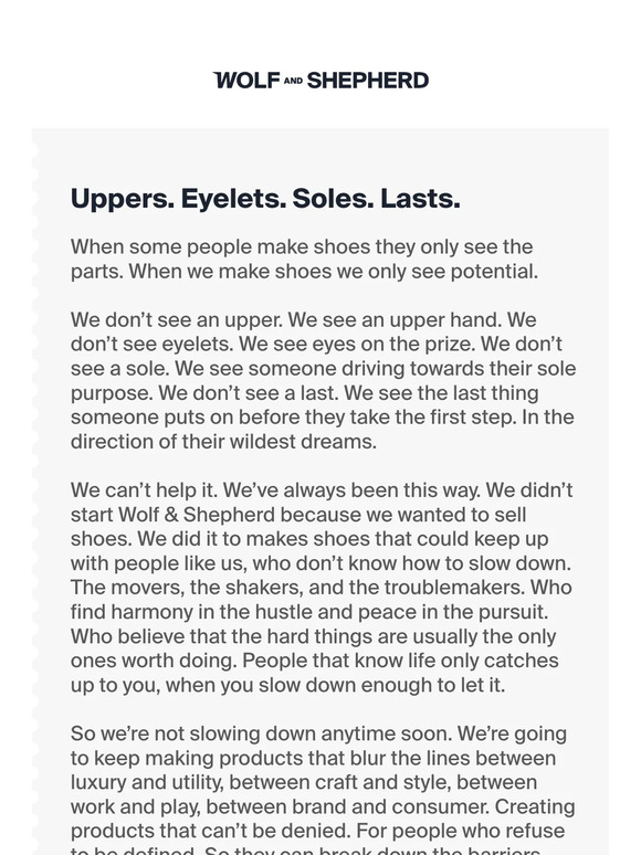 Wolf & Shepherd: It’s time to start fresh… | Milled