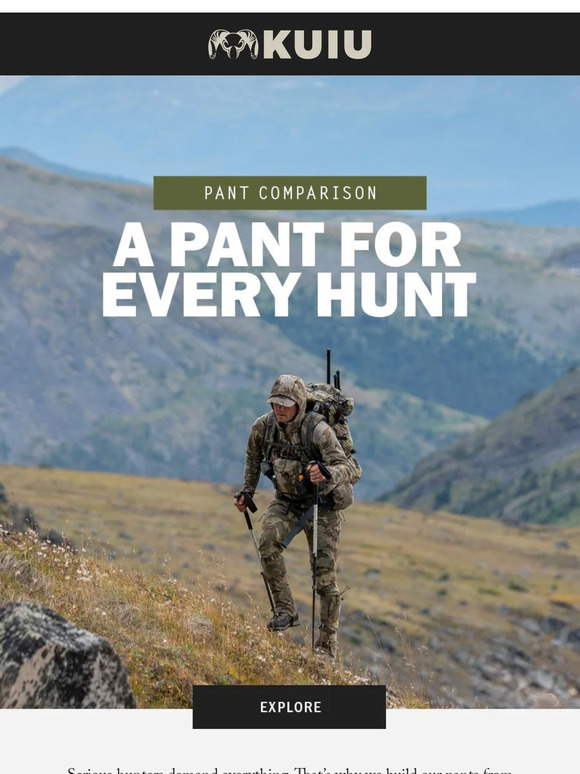KUIU: Choose the Right Pant for Your Hunt | Milled