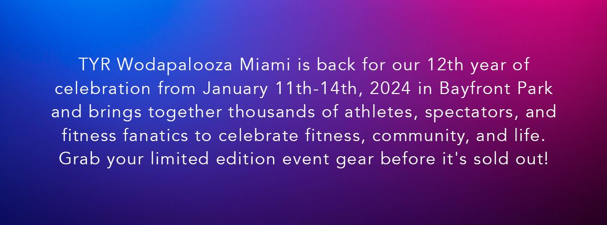 TYR Sport: Just dropped: Exclusive 2024 TYR Wodapalooza Limited Edition ...