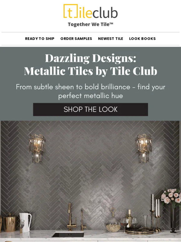 Tile Club: Discover Dazzling Metallic Tiles💫 | Milled