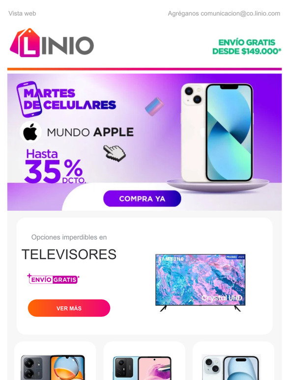 Linio: ¡Arranca el 2024 estrenando celular! | Milled