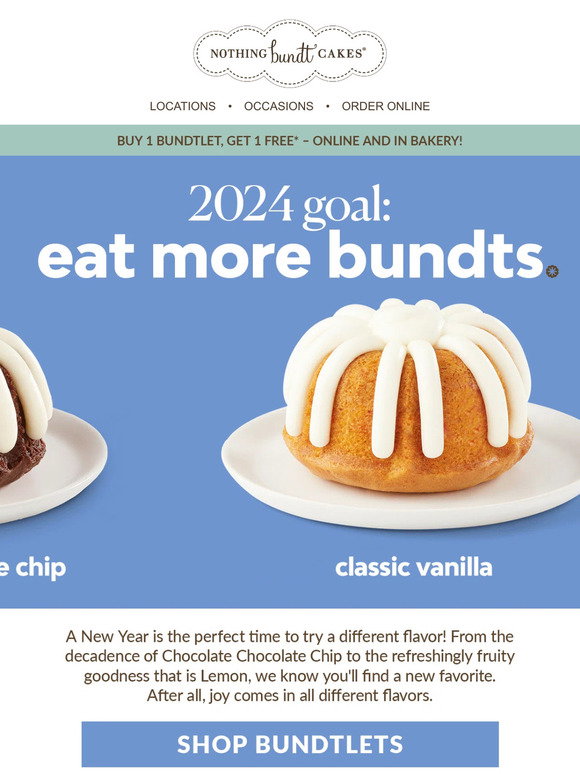 Nothing Bundt Cakes: Buy 1 Bundtlet, Get 1 Free 🎉 | Milled