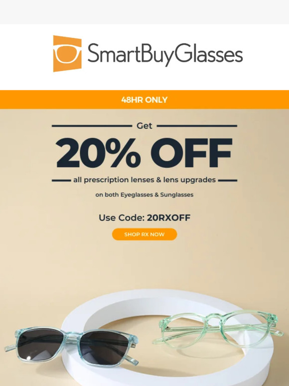 SmartBuyGlasses: Save big on lens upgrades | Milled