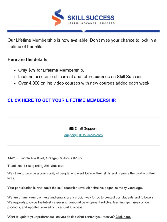 Skill Success: 🌟 Lifetime Memberships Are Finally Here! | Milled