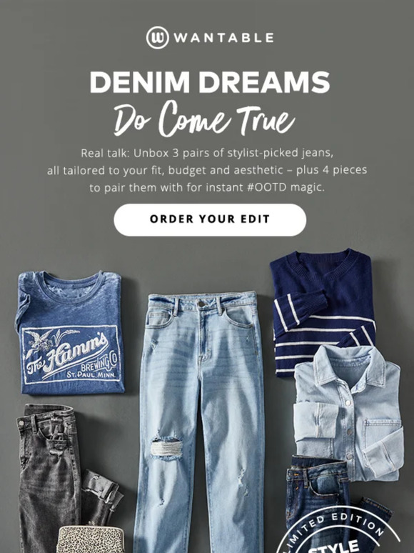 Wantable: Our #1 Denim Box is BACK 👖 | Milled