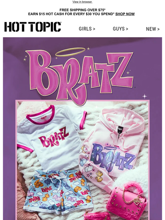 Hot Topic: Get ready for a sleepover with the Bratz girlies 💄🛏️ | Milled