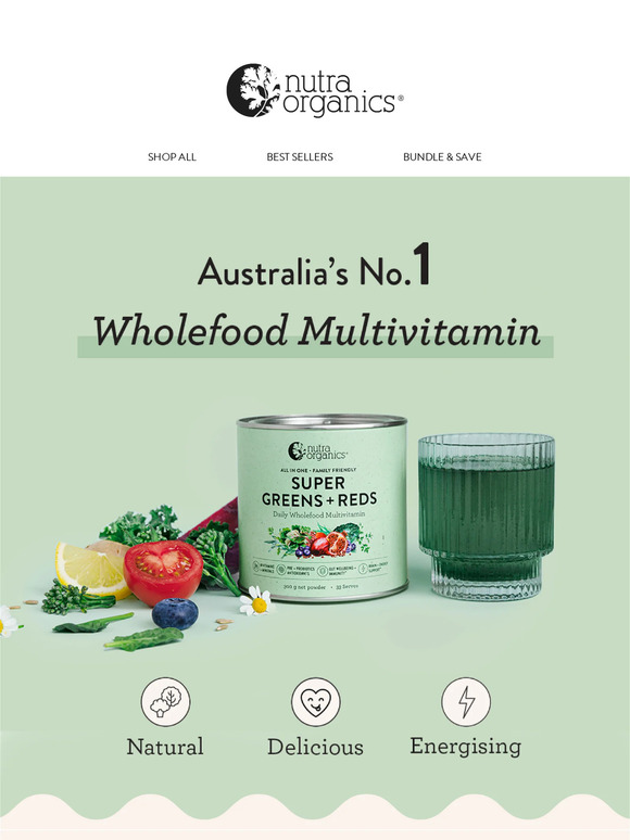 Nutra Organics: Australia's #1 Wholefood Multivitamin 🏆 | Milled