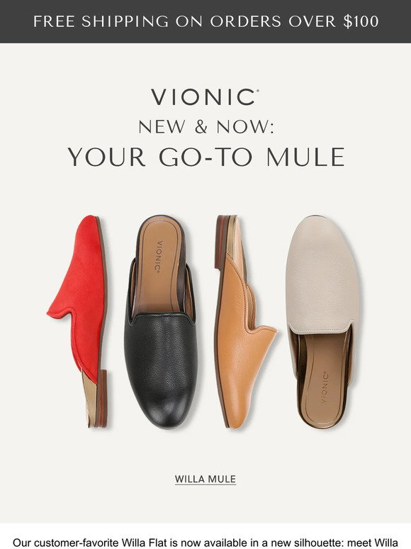 Vionic: Introducing Willa Mule, Your New Go-To | Milled