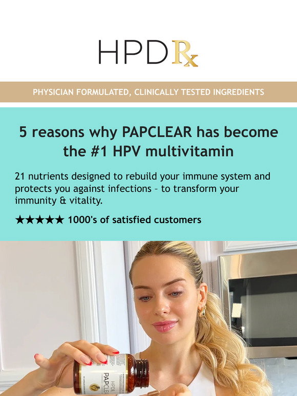 HPD Rx: 5 Reasons Why PAPCLEAR is the Best HPV Multivitamin | Milled