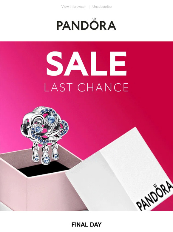 Pandora: 50% Off All Sale Styles Ends Today! Get Them Before They’re ...