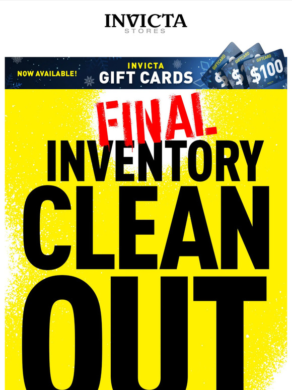 Invicta: FINAL Inventory Cleanout!💥🧹UP TO 90% OFF ️ ️ ️🤯 | Milled