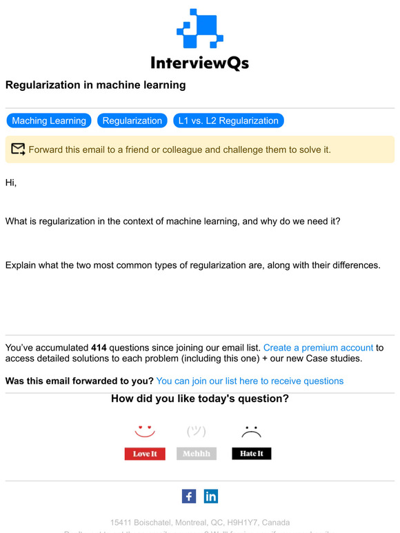 Interview Qs: Regularization in machine learning | Milled
