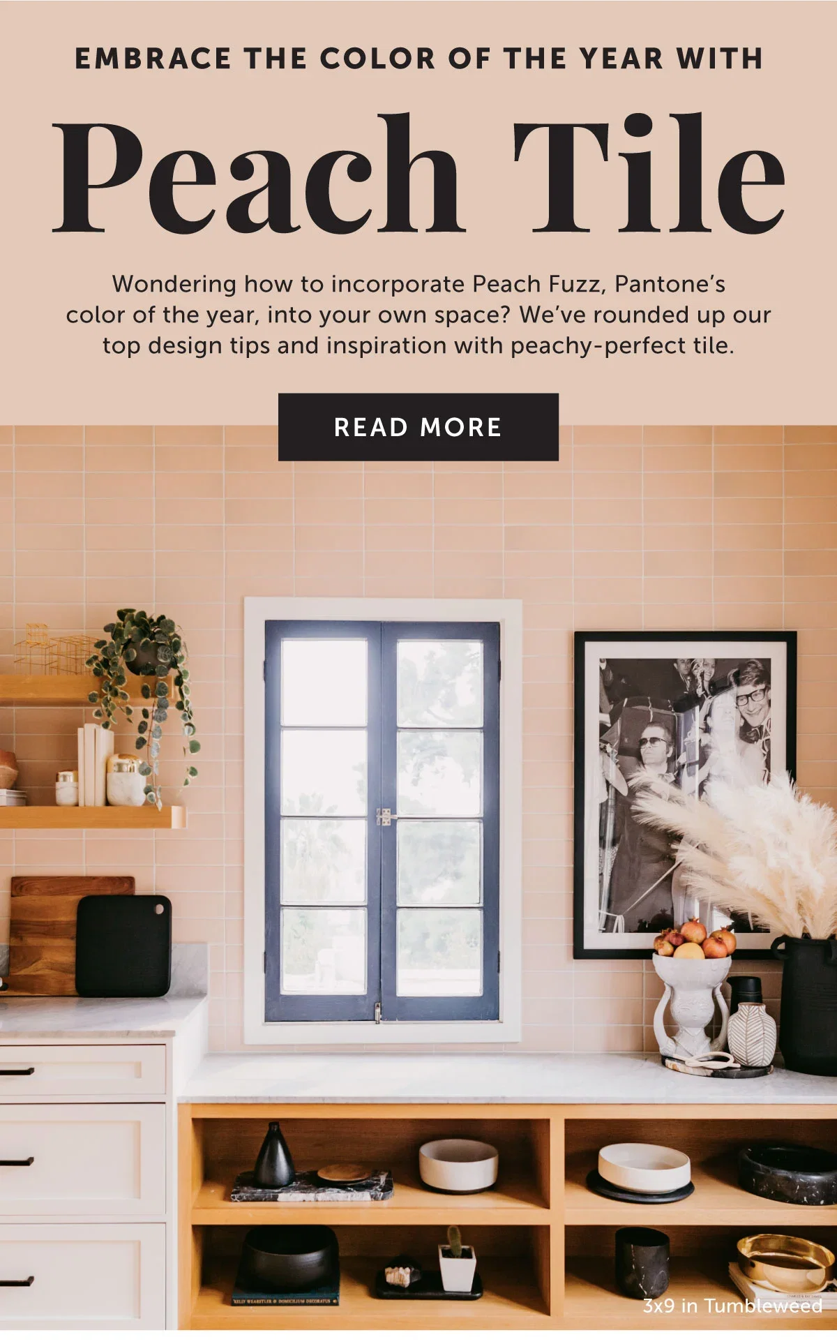 Fireclay Tile: How To Design With the Color of the Year 🍑 | Milled