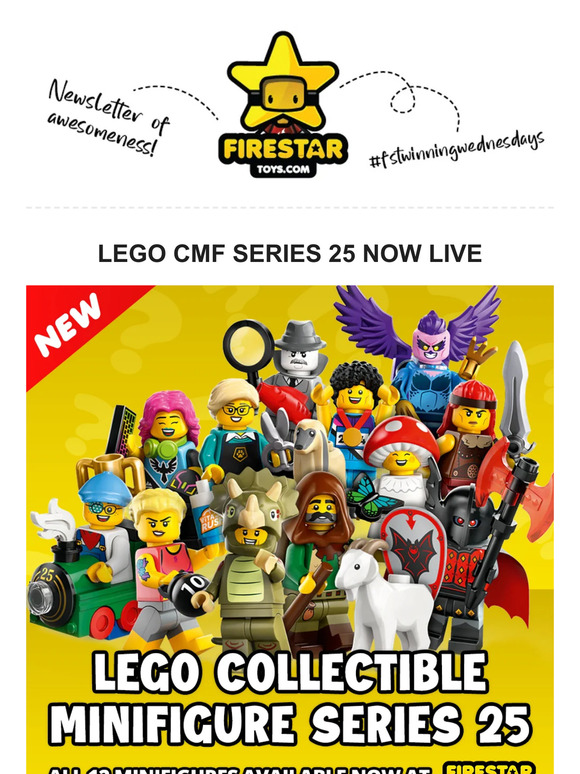 Firestar Toys: Spark Your Imagination: LEGO CMF Series 25 Minifigures ...