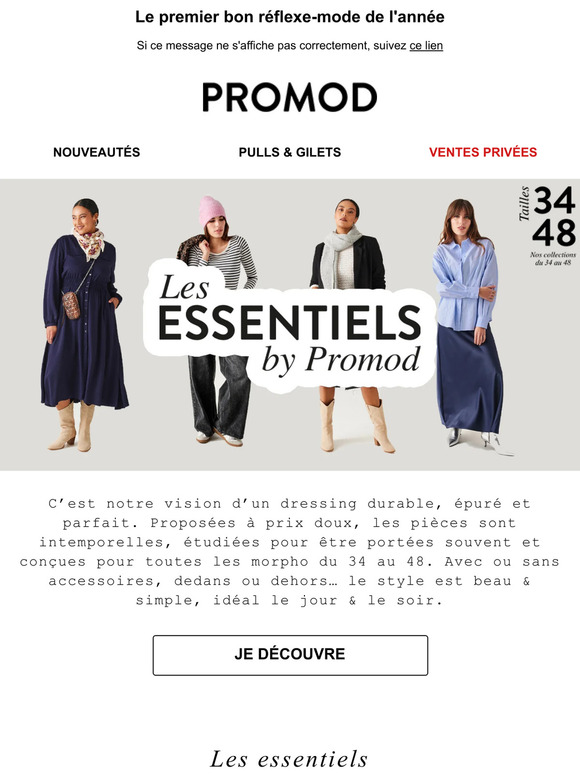 Promod: 2024 : allez à l'essentiel ! | Milled