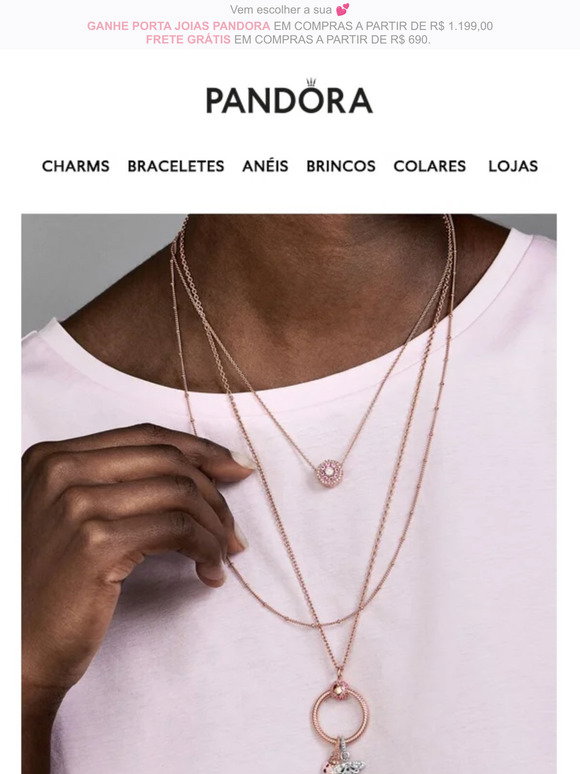Pandora: 50% OFF em Joias Ouro Rosé﻿ | Milled