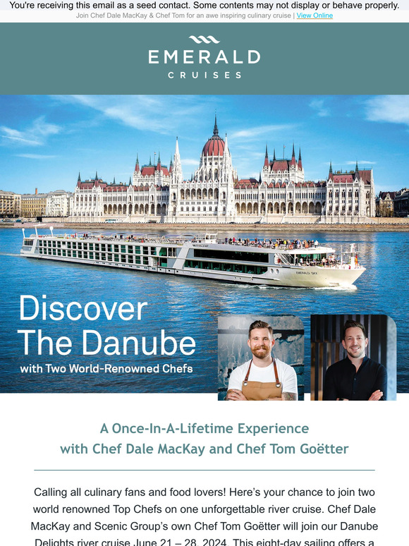 Emerald Cruises: Seed - Discover the Danube with World Renowned Chefs ...