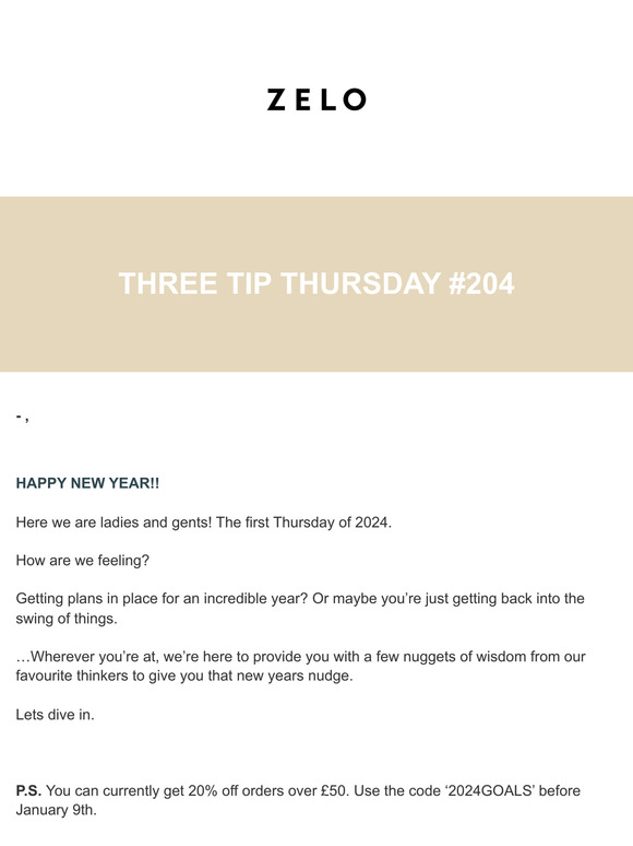 Zelo: Three Tip Thursday #204: How to *actually* achieve your goals in ...