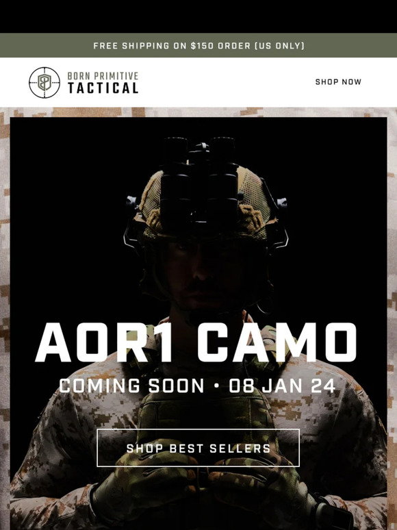 Born Primitive: Our AOR1 Tactical Uniform is coming... | Milled