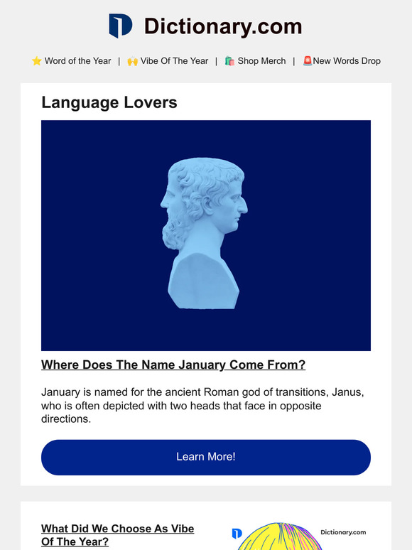 Dictionary.com: Who Is Janus, The Two-Faced God Of January? | Milled