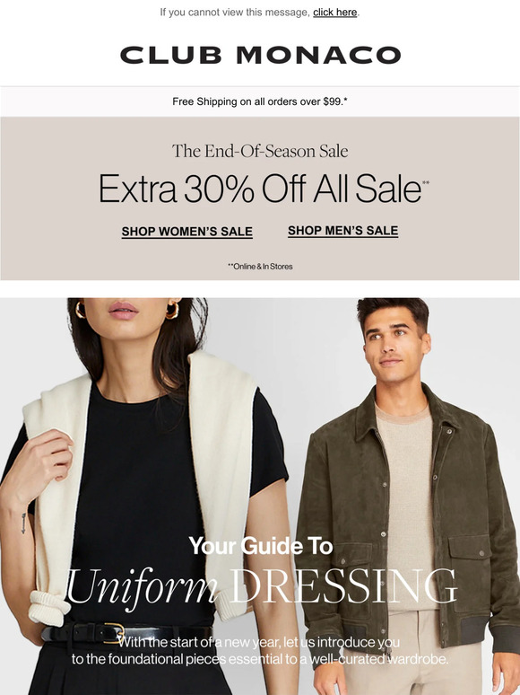 Club Monaco: Your Guide To Uniform Dressing | Milled