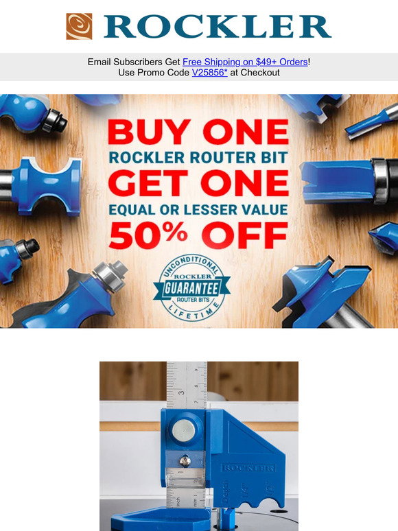 Rockler Woodworking and Hardware: BOGO Alert: Router Bits + Exclusive ...
