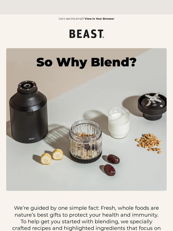 Beast Health: Why Blend? | Milled