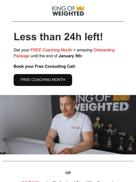 King of Weighted Calisthenics: Less than 24h left... | Milled