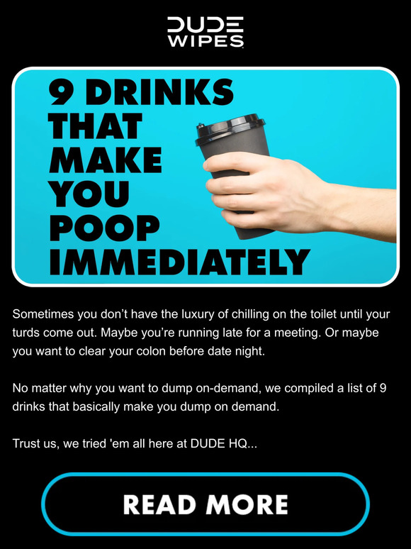 DUDE Products: 9 drinks that make you poop immediately🥤💩 | Milled