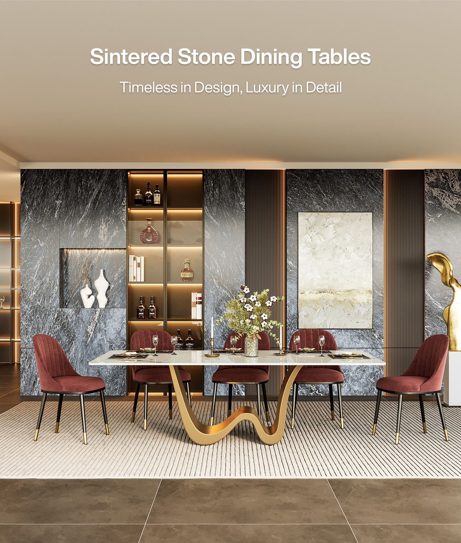 Tribesigns: Discover luxurious new sintered stone dining table | Milled