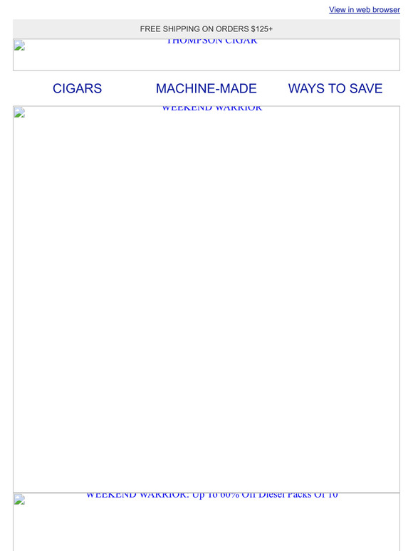 Thompson Cigar: Bulk Up Your Humidor With Diesel | Milled